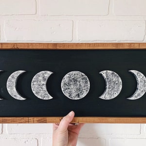 3D Moon Phases Sign // Home Decor // Farmhouse Sign // Farmhouse Home ...
