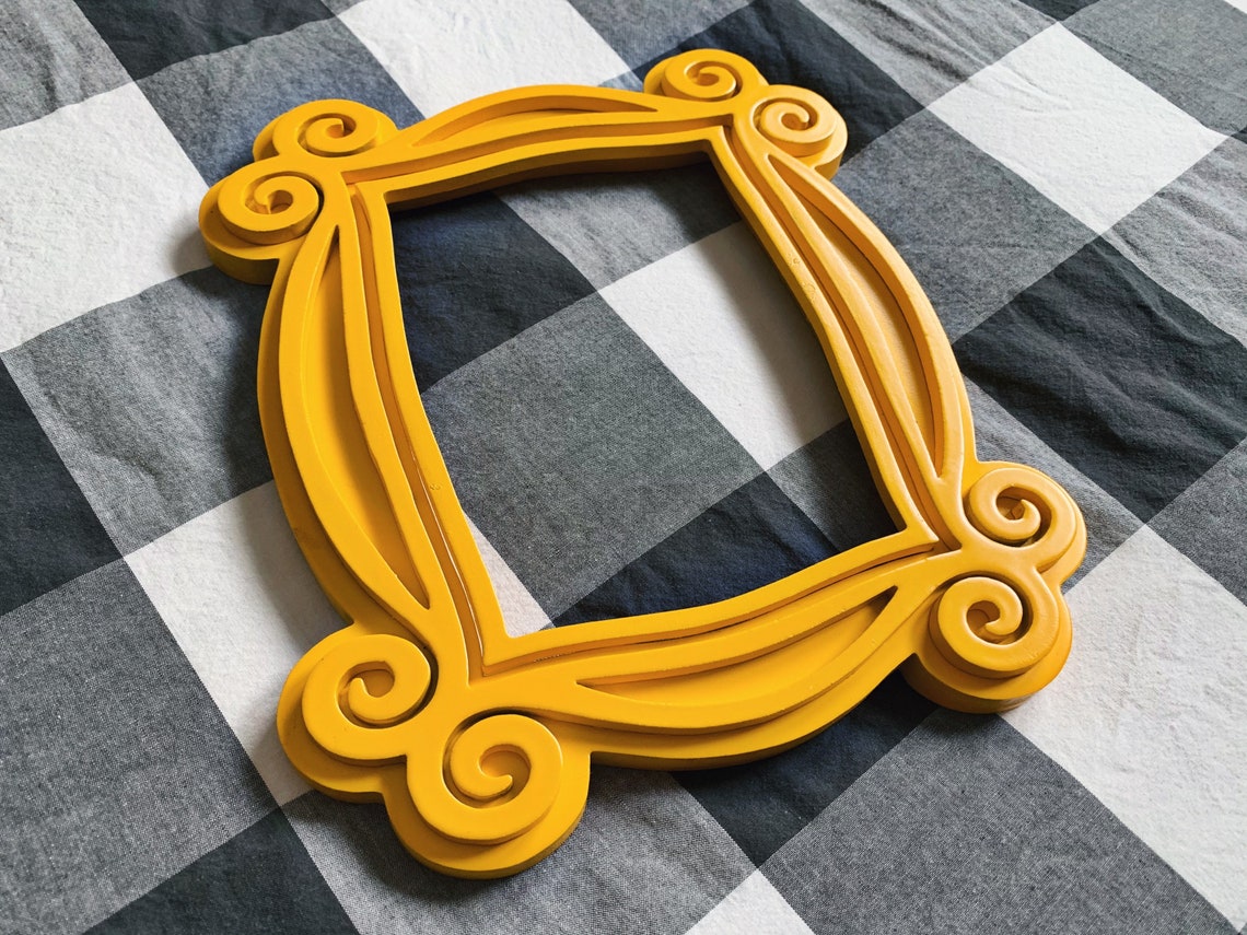 Monica Frame // Friends Decor // Friends Yellow Frame // Wooden Home ...