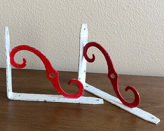 Red Shelf Bracket - Etsy