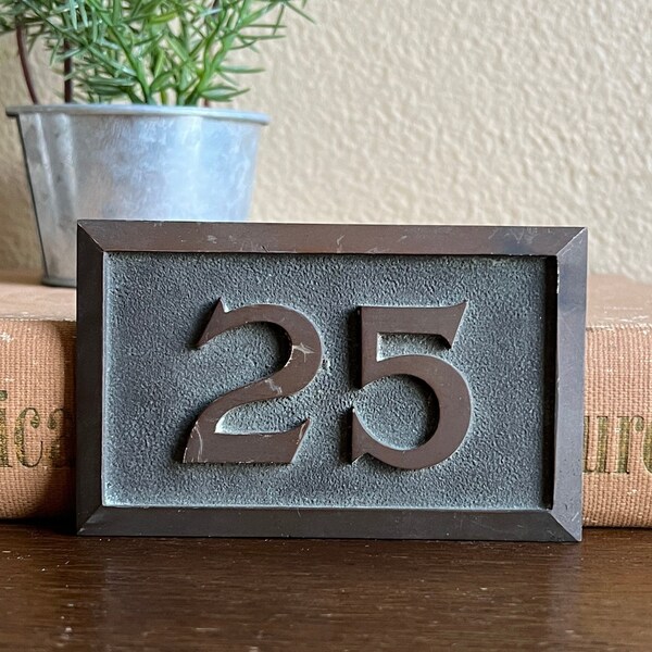 House Number Horizontal Bronze - Etsy