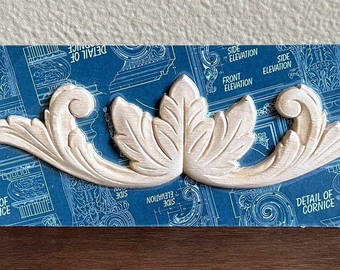 Vintage Molding Applique Wood Moulding Accent Architectural Salvage ...