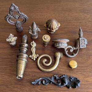 Vintage Light Parts, Chandelier Parts, Lamp Parts, Light Parts, Old ...