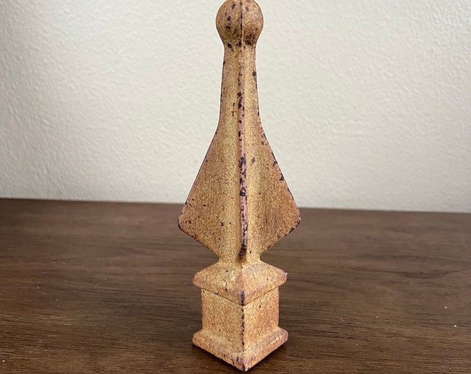 Vintage Cast Iron Finial for Top of Fence or Top of Lamp. Rustic ...