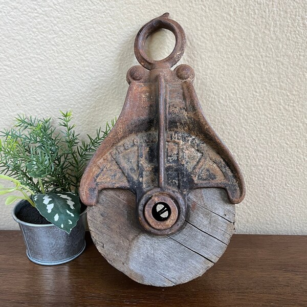 Rustic Pulley - Etsy