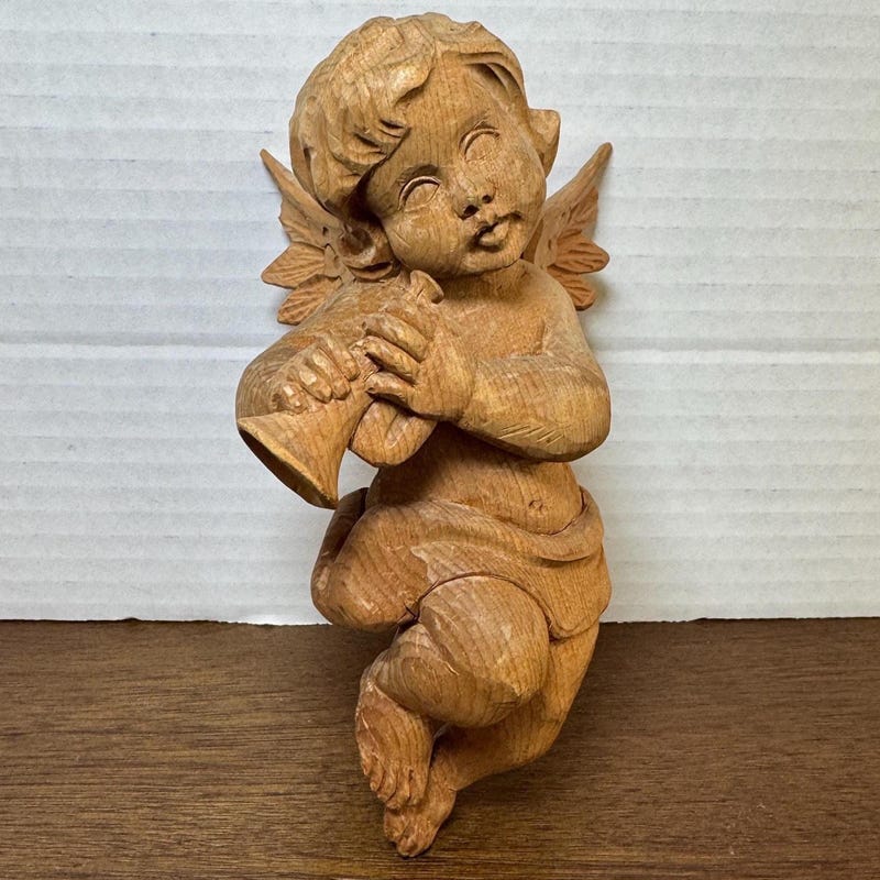 Carved Wooden Cherubs - Etsy
