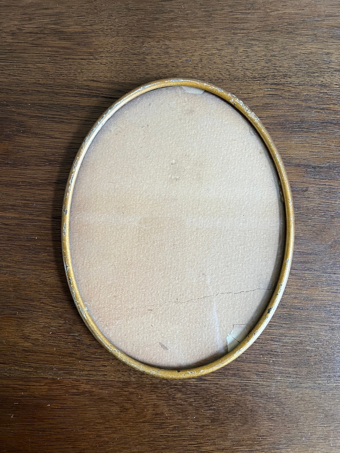 Vintage Metal Picture Frame, Oval Photo Frame, Picture Frame, Gold ...