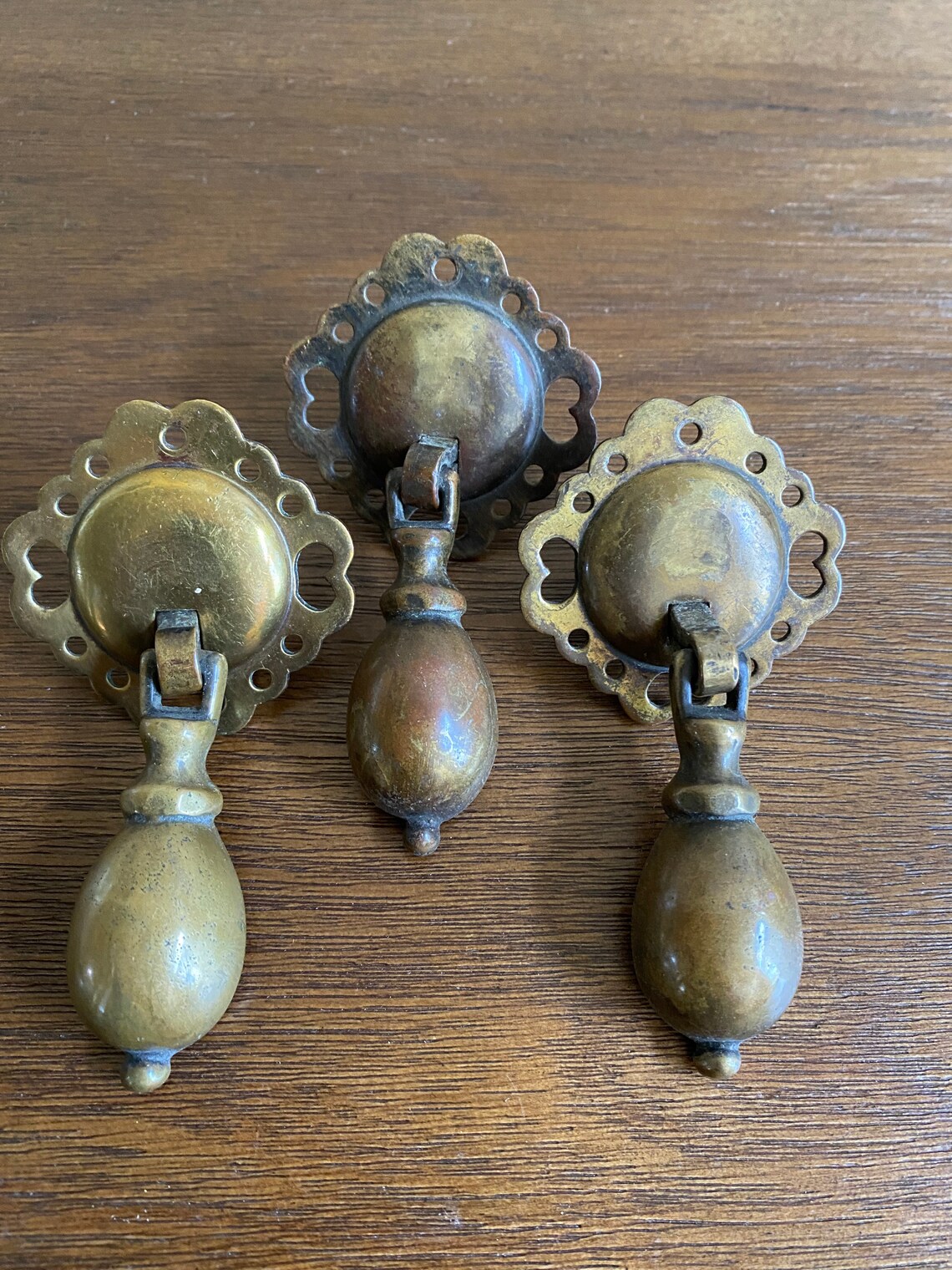 Vintage Brass Tear Drop Drawer Knob Brass Drawer Knob Door | Etsy