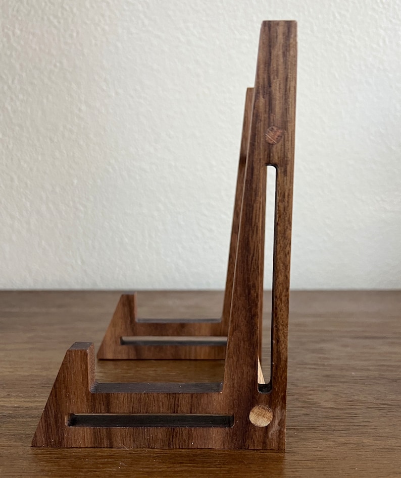 Handmade Walnut Wood Plate Easel, Modern Display Stand - Etsy