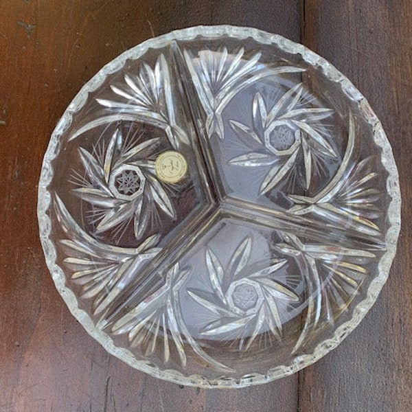 3 Section Candy Dish - Etsy