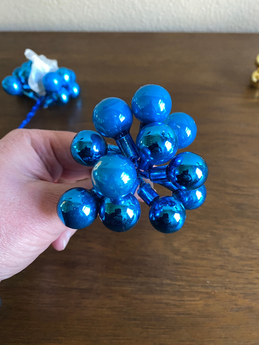 Vintage 3/4 Royal Blue Bundle Mercury Christmas Balls - Etsy