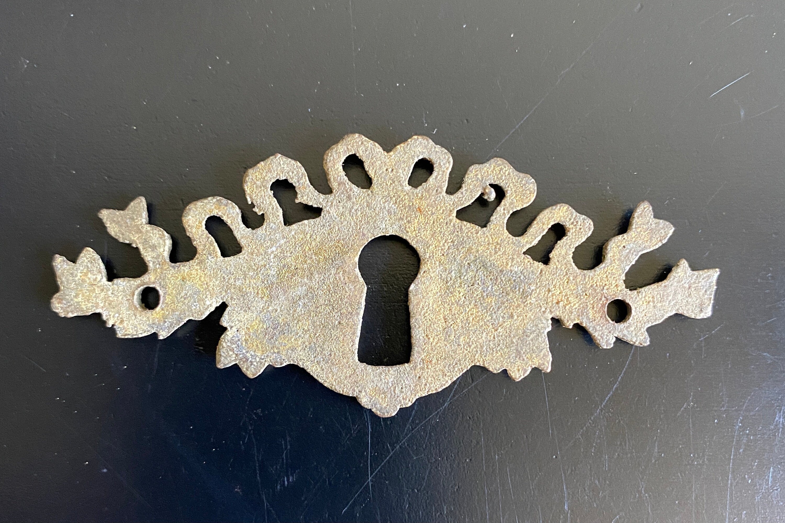 Vintage Keyhole Plate Vintage Brass Escutcheon Keyhole - Etsy