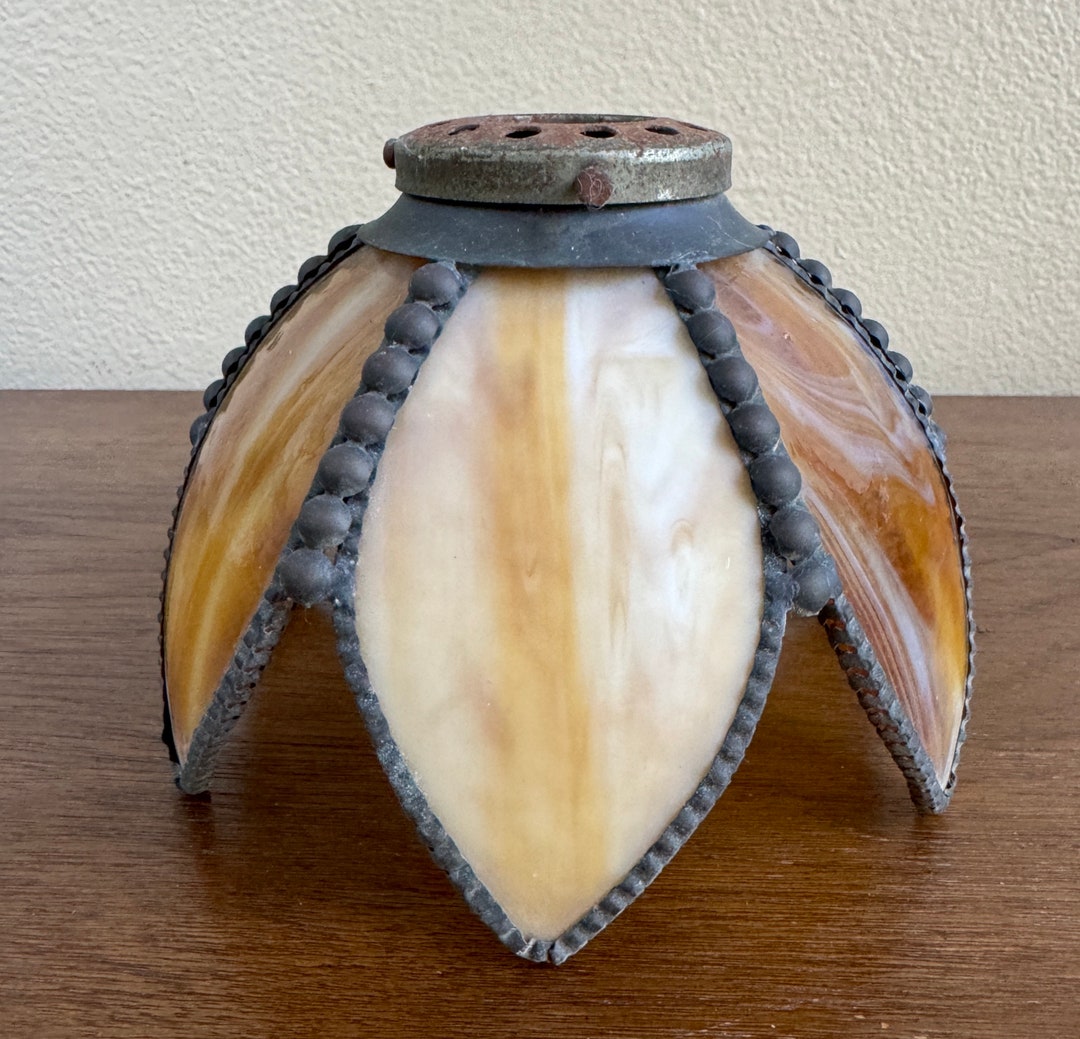 Vintage Glass Tulip Pendant Light Globe Light Fixture Cover, Vintage ...