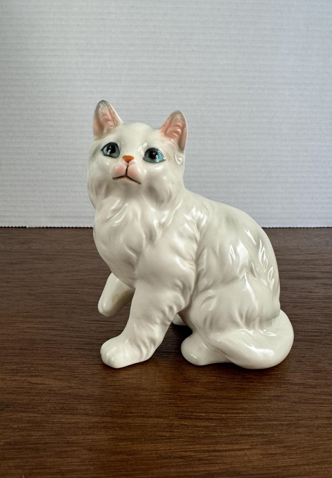 Vintage White Cat Figurine, White Cat Figurine, White Cat, Cat Figurine ...
