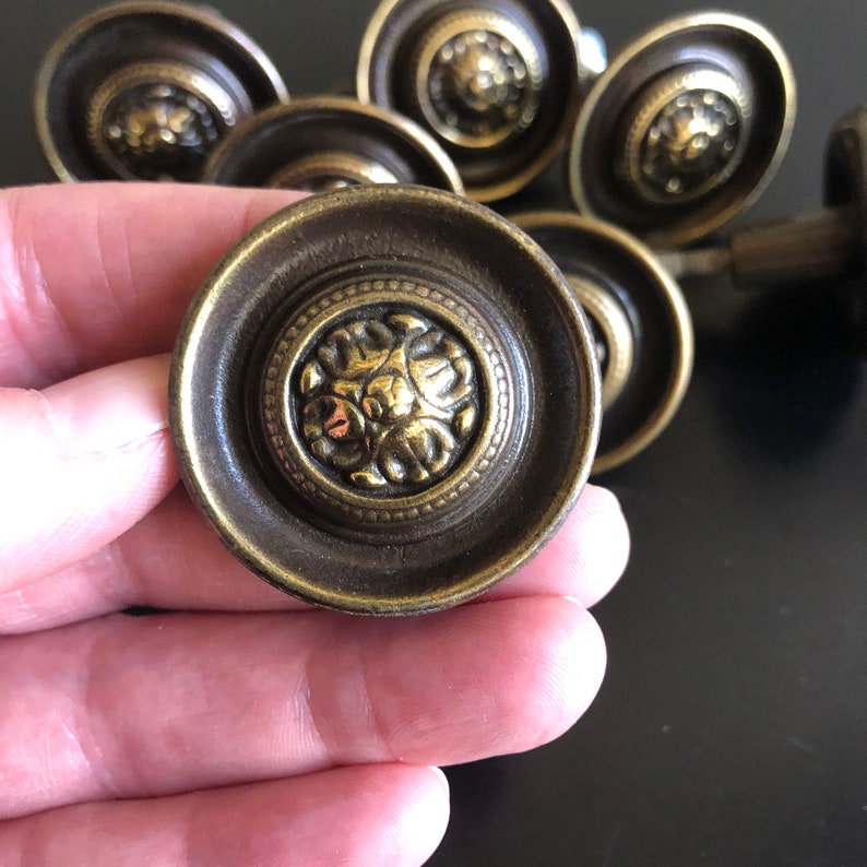 Vintage Brass Metal Drawer Knob Drawer Knobs Cabinet Door - Etsy