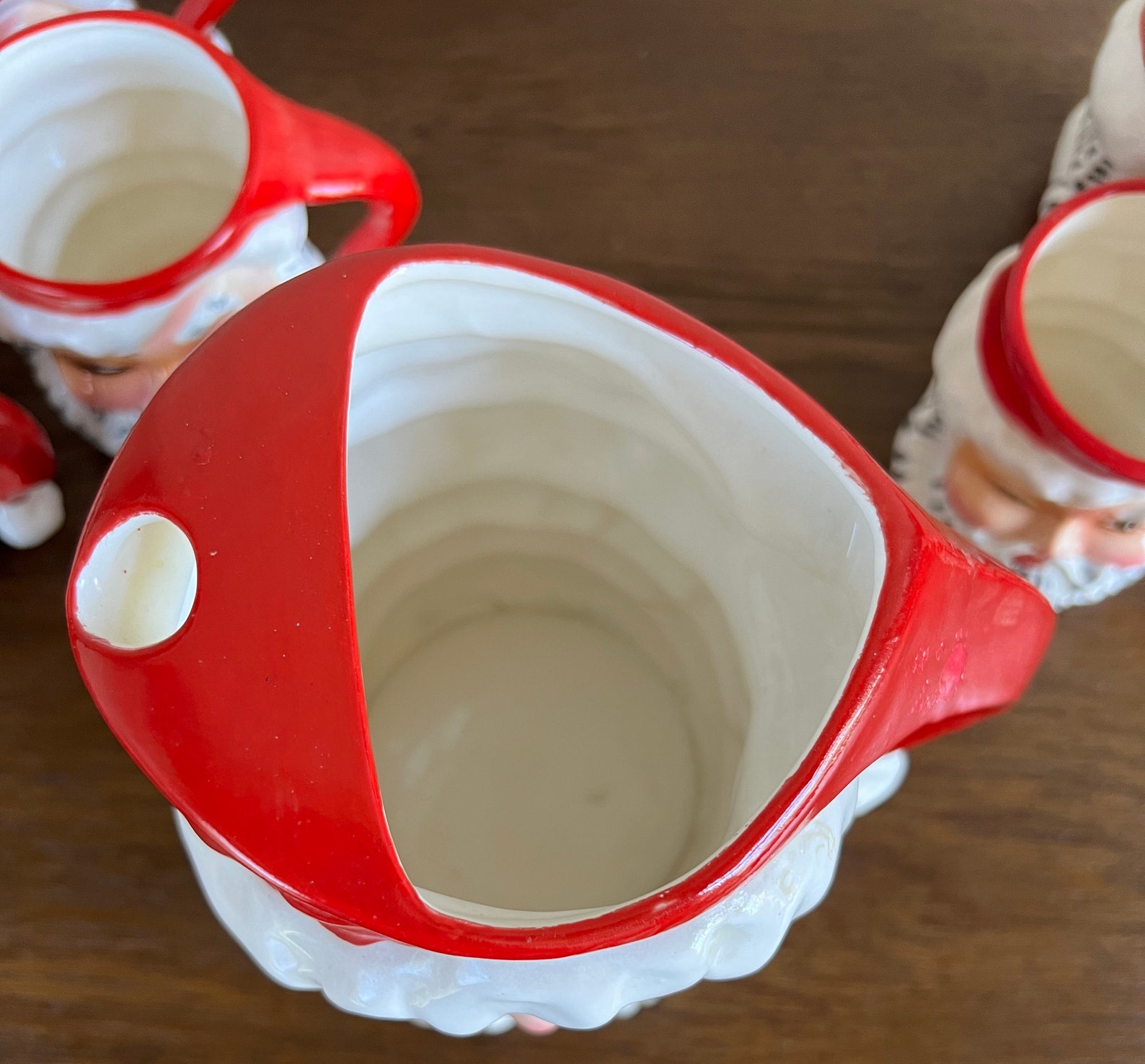 Vintage Napco Santa Pitcher 8 Mug Set Vintage Christmas - Etsy