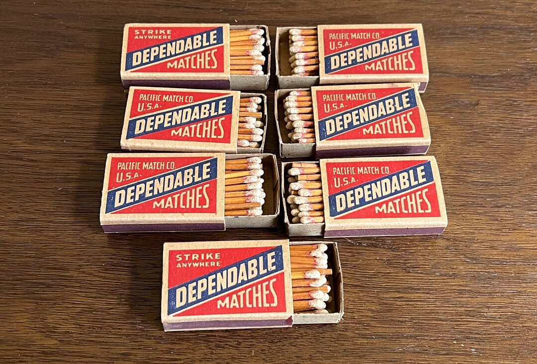 Vintage Dependable Match Books, Vintage Matchsticks, Match Book ...