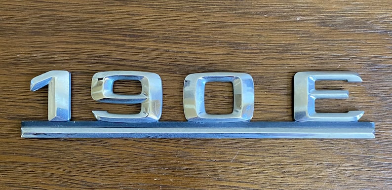 Vintage Mercedes-benz 190E Badge, German Car Emblem - Etsy