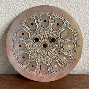 Vintage Salvage Brass Clock Face, Brass Clock Face, Clock Face, Clock ...