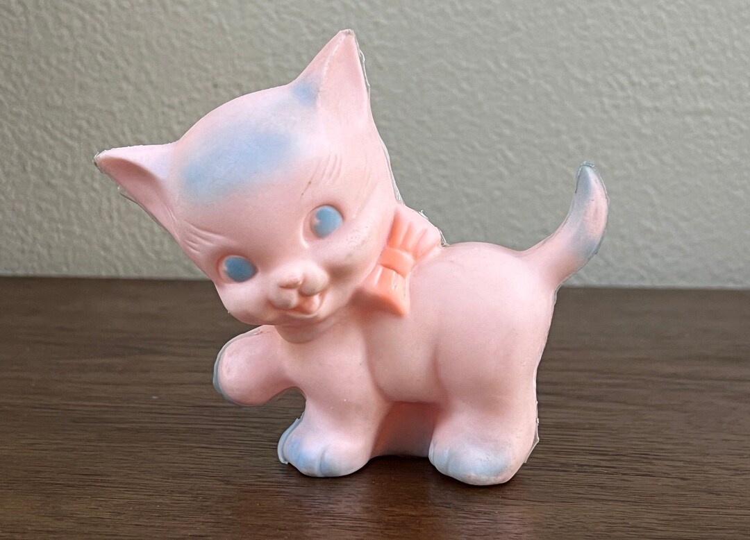Vintage Rubber Squeaker Kitty Cat, Vintage Sun Rubber Co Ruth E Newton ...