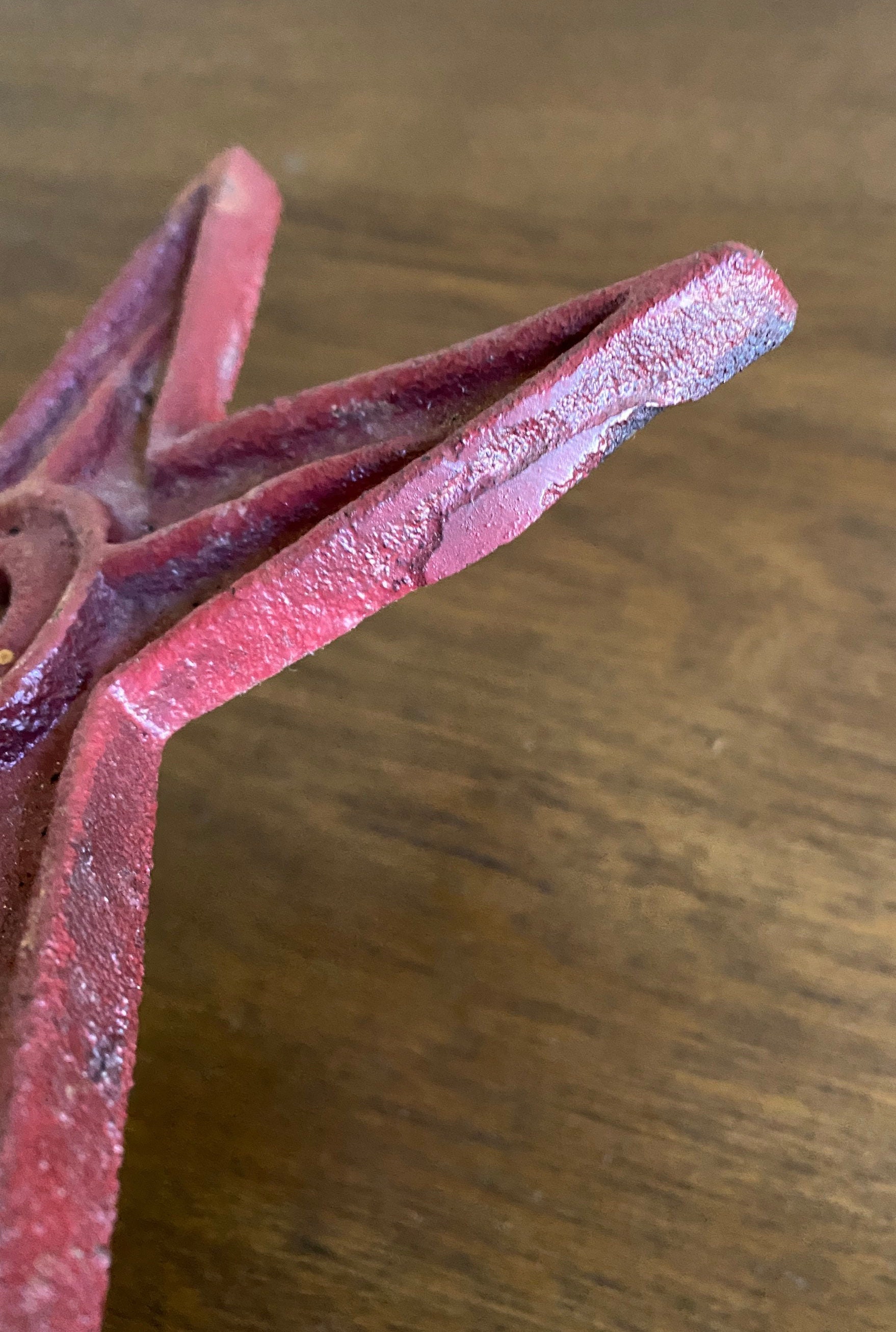 Vintage Red Cast Iron Star Old Star Rustic Star Rustic | Etsy