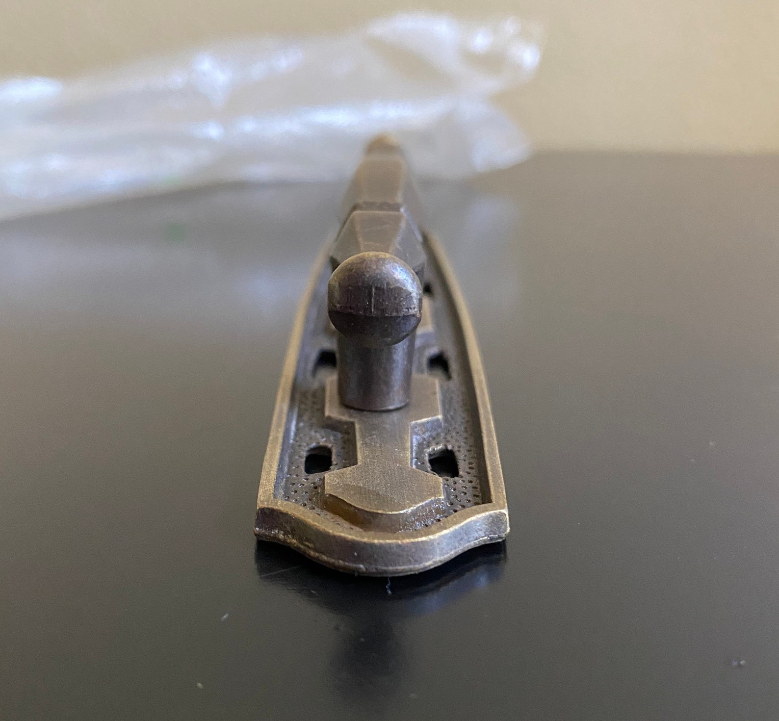 Vintage MCM Brass Drawer Door Handle Door Pulls With - Etsy