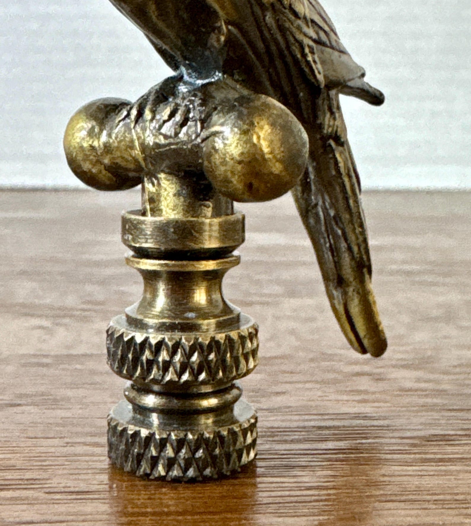 Vintage Solid Brass Parrott Bird Lamp Finial, Vintage Lamp Finial, Bird ...