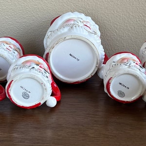 Vintage Napco Santa Pitcher 8 Mug Set, Vintage Christmas, Vintage Santa ...