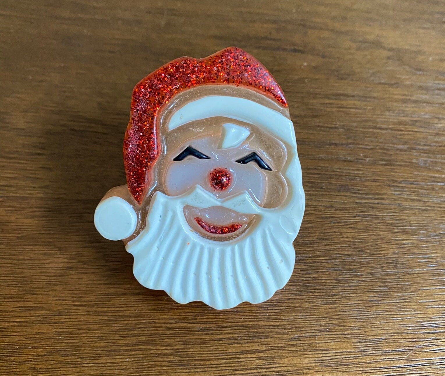 Vintage Light Up Santa Faces