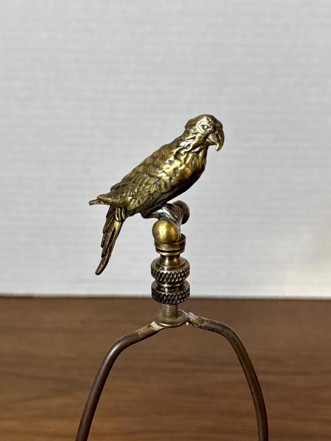Vintage Solid Brass Parrott Bird Lamp Finial, Vintage Lamp Finial, Bird ...