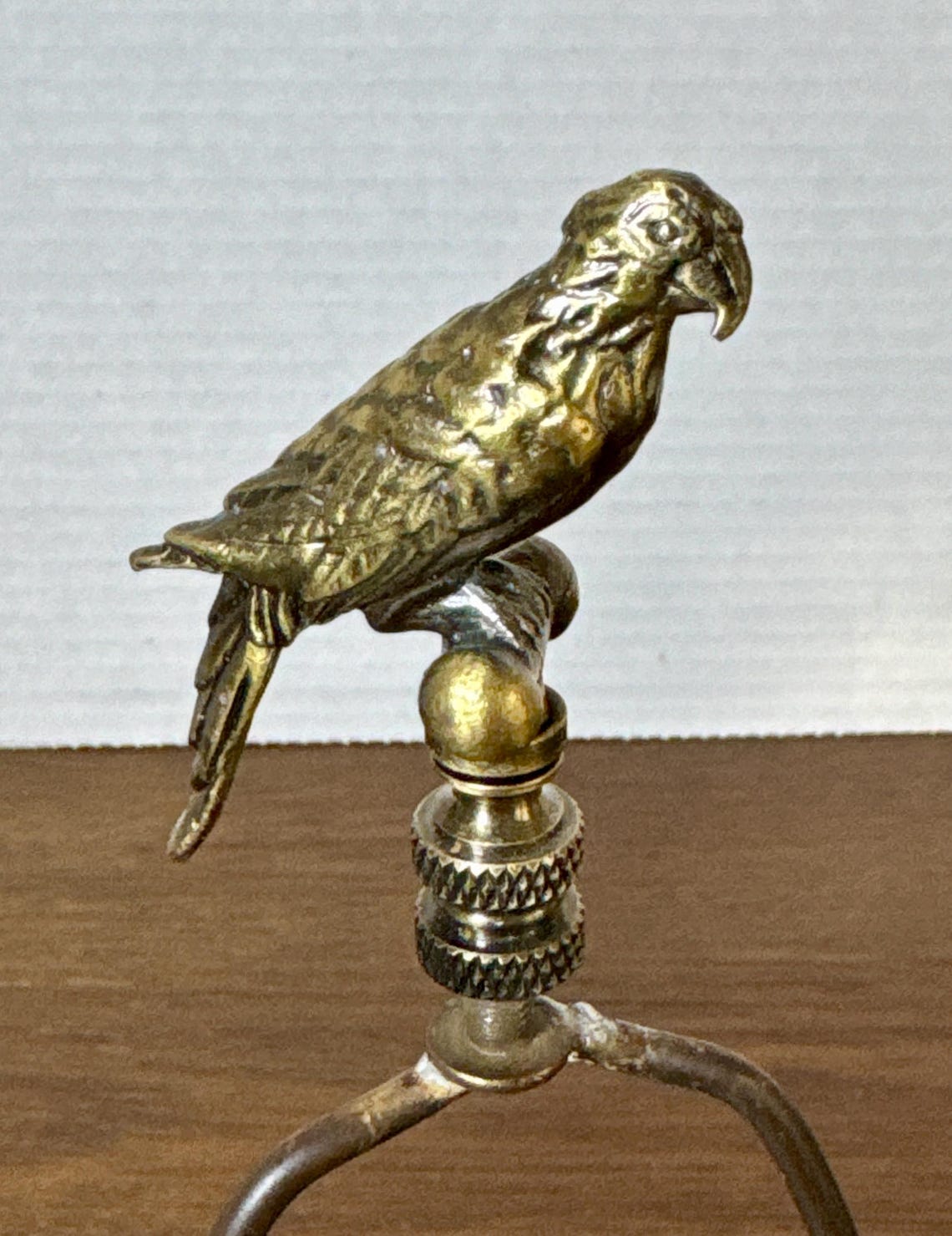 Vintage Solid Brass Parrott Bird Lamp Finial, Vintage Lamp Finial, Bird ...