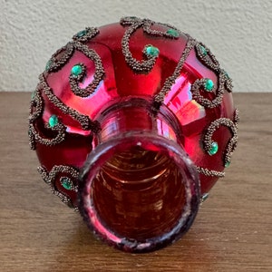 Vintage Red Glass Tree Topper, Finial Ornament Vintage Tree Topper ...