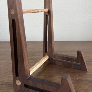 Handmade Walnut Wood Plate Easel, Modern Display Stand - Etsy