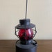 Vintage Handlan St. Louis Lantern Red Glass Globe, Handlan Lamp ...