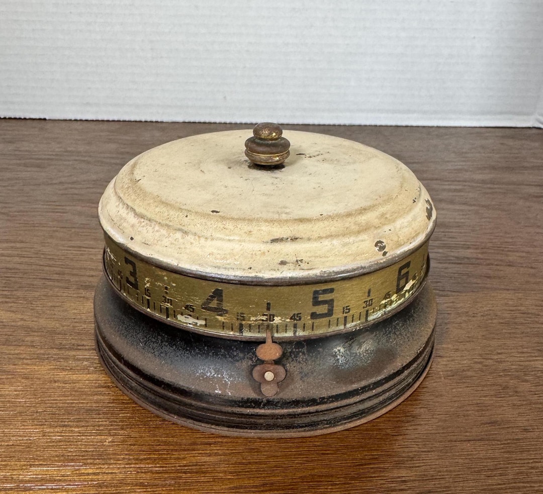 Vintage Clock Tape Rotating Tape Measure Desk Clock, Black Lux Mystery ...