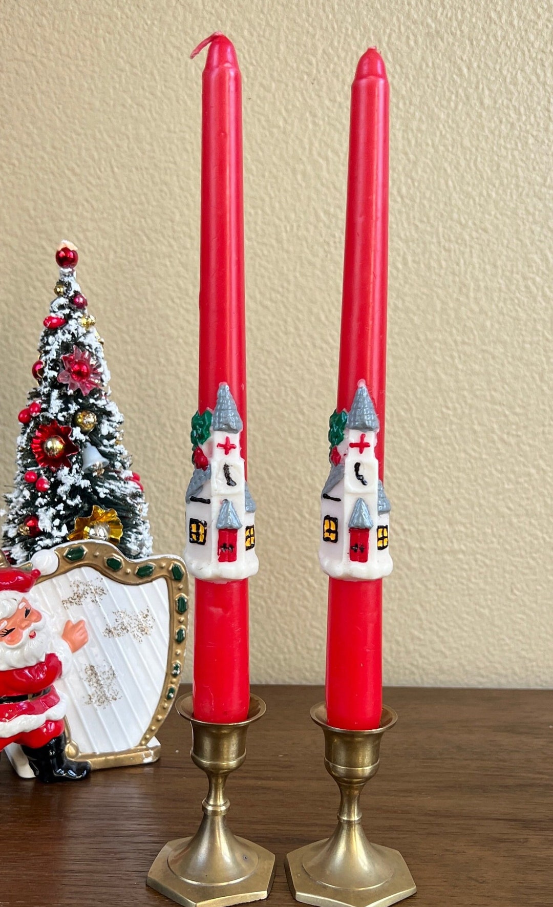 Vintage Church Tapered Candlesticks, Robert Alan Church Tapered ...