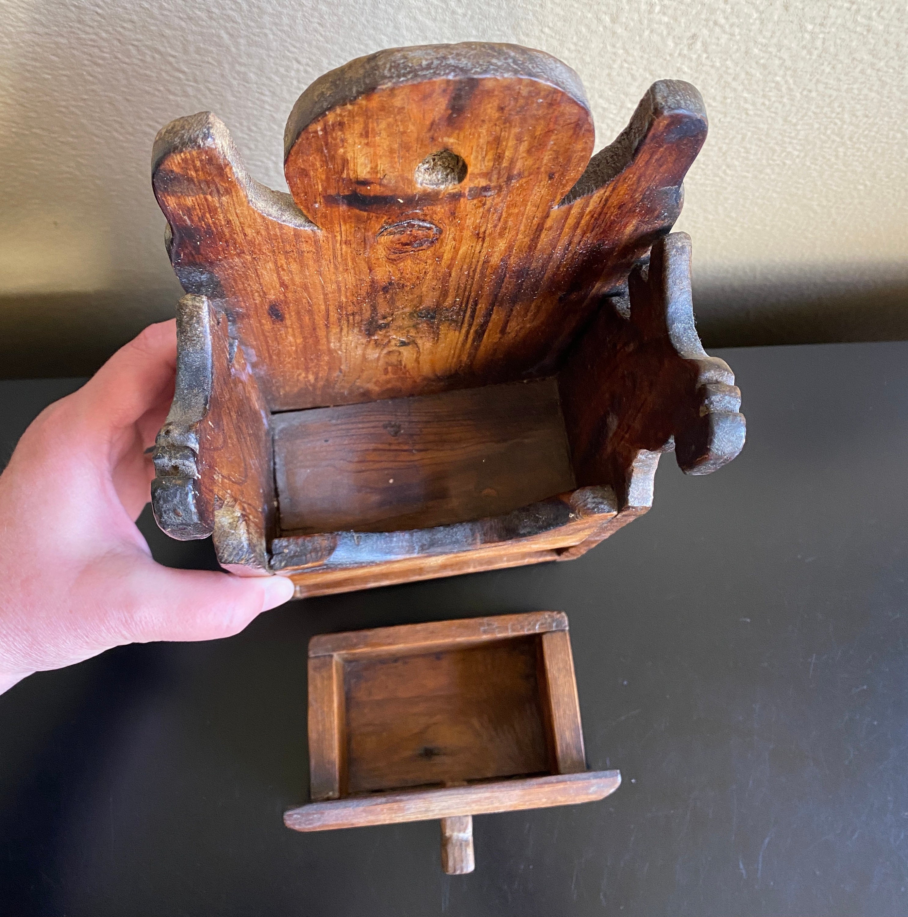 Small Antique Wooden Rooster Wall Hanging Storage Cubby With a - Etsy