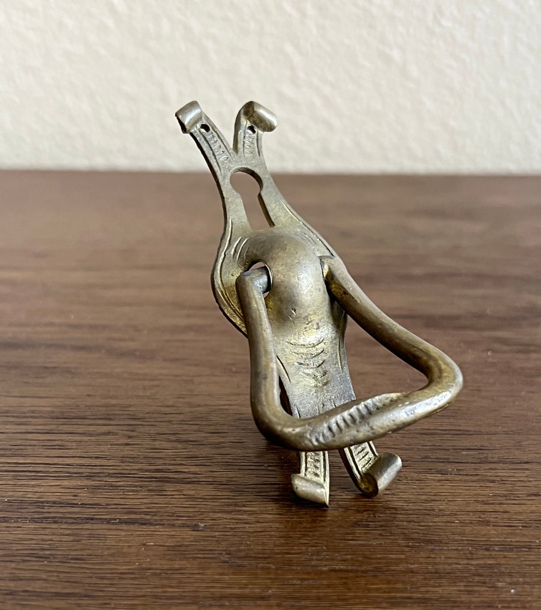 Vintage Brass Drawer Pull, Drop Loop Drawer Pull, Drawer Pull With ...