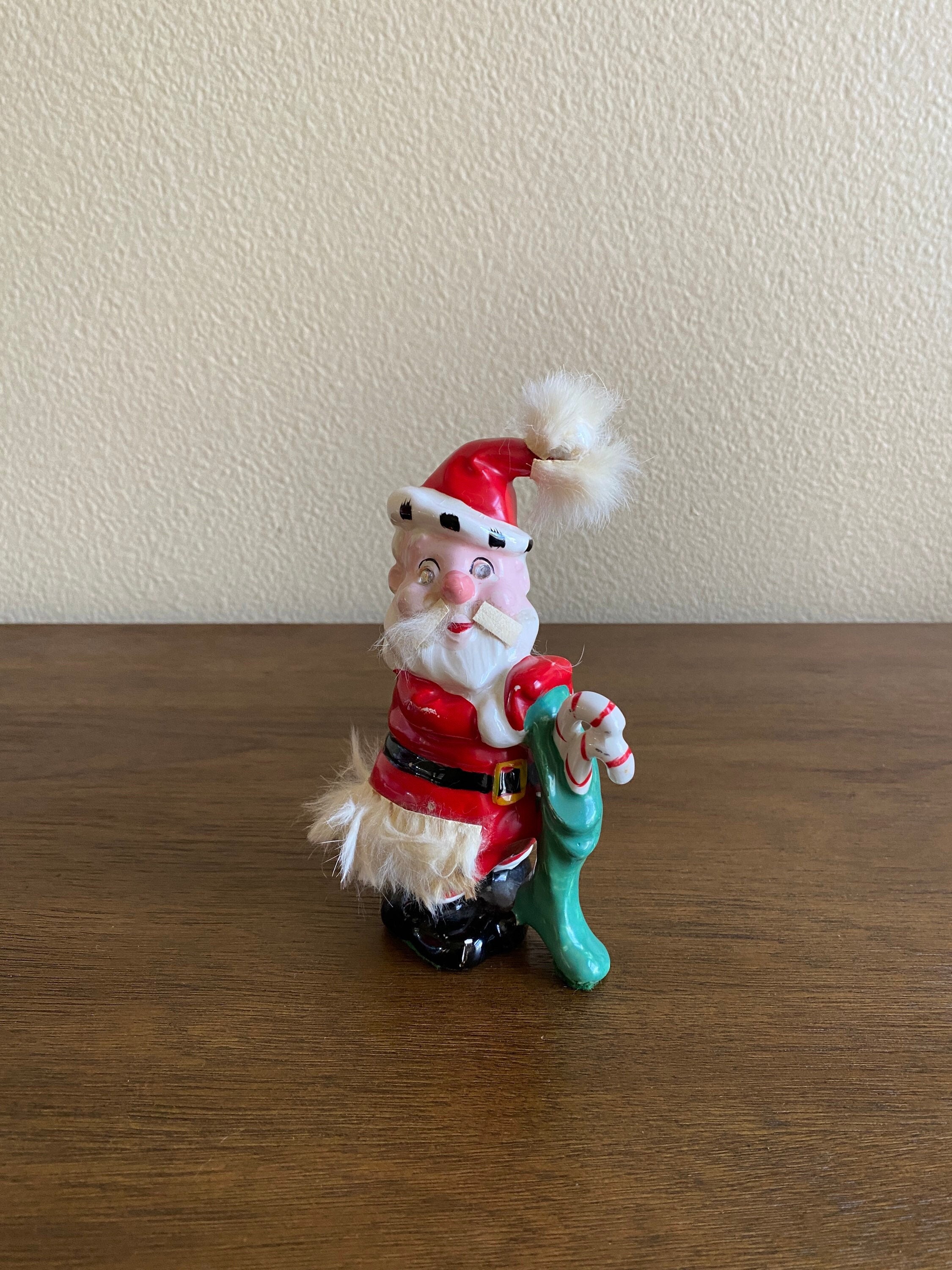 Collectible Vintage Santa Figurine Vintage Santa Holding a - Etsy