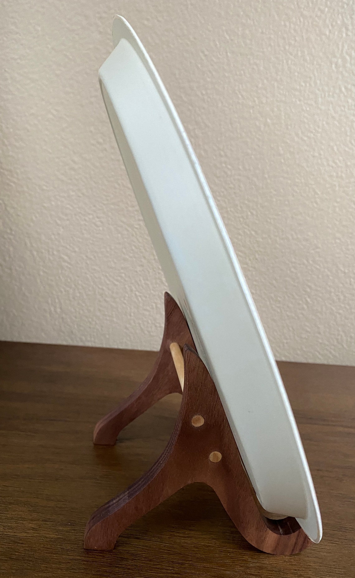 Handmade Walnut Wood Plate Easel, Vintage Style Display Stand - Etsy