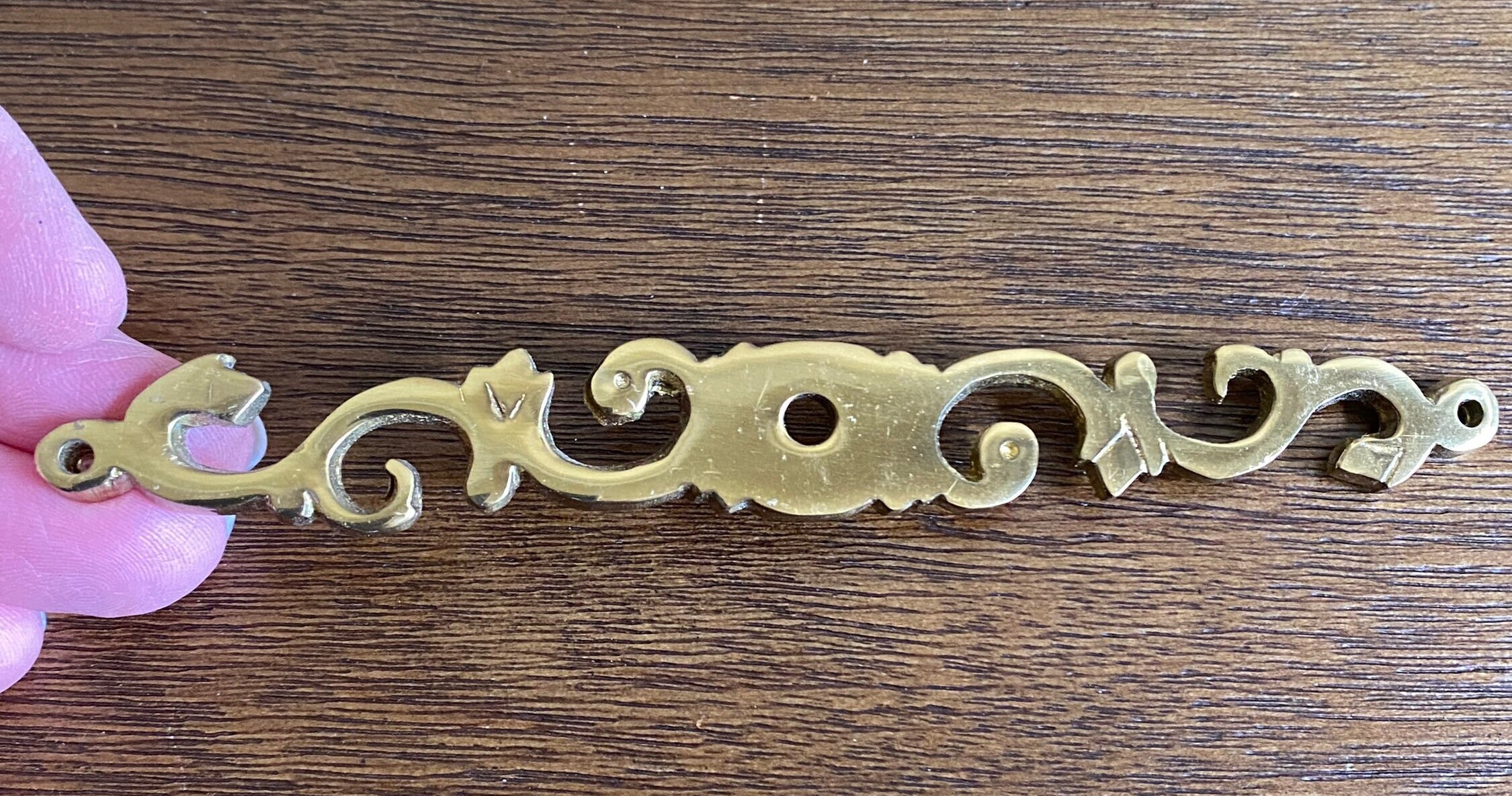 Vintage Brass Backplates Drawer Backplate Salvage Furniture - Etsy