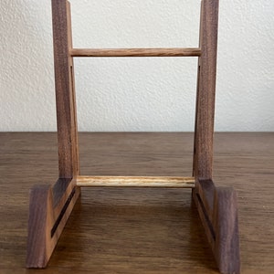 Handmade Walnut Wood Plate Easel, Modern Display Stand - Etsy