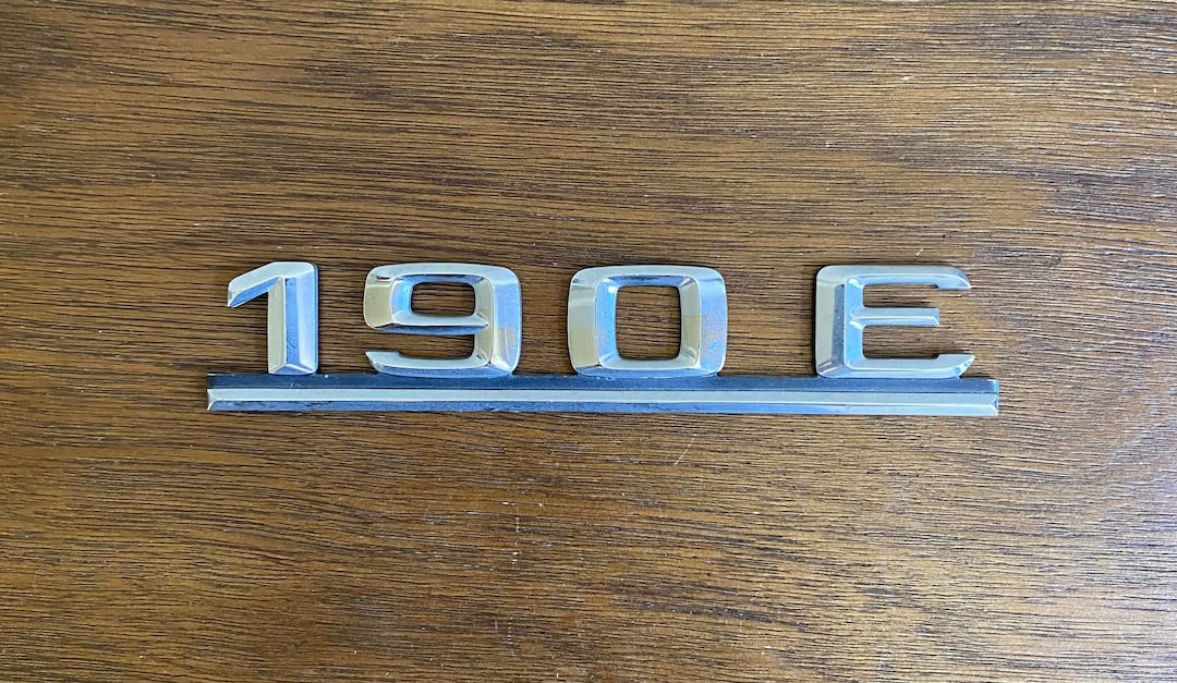 Vintage Genuine Mercedes-benz 190 E Badge Logo Emblem, Vintage Mercedes ...