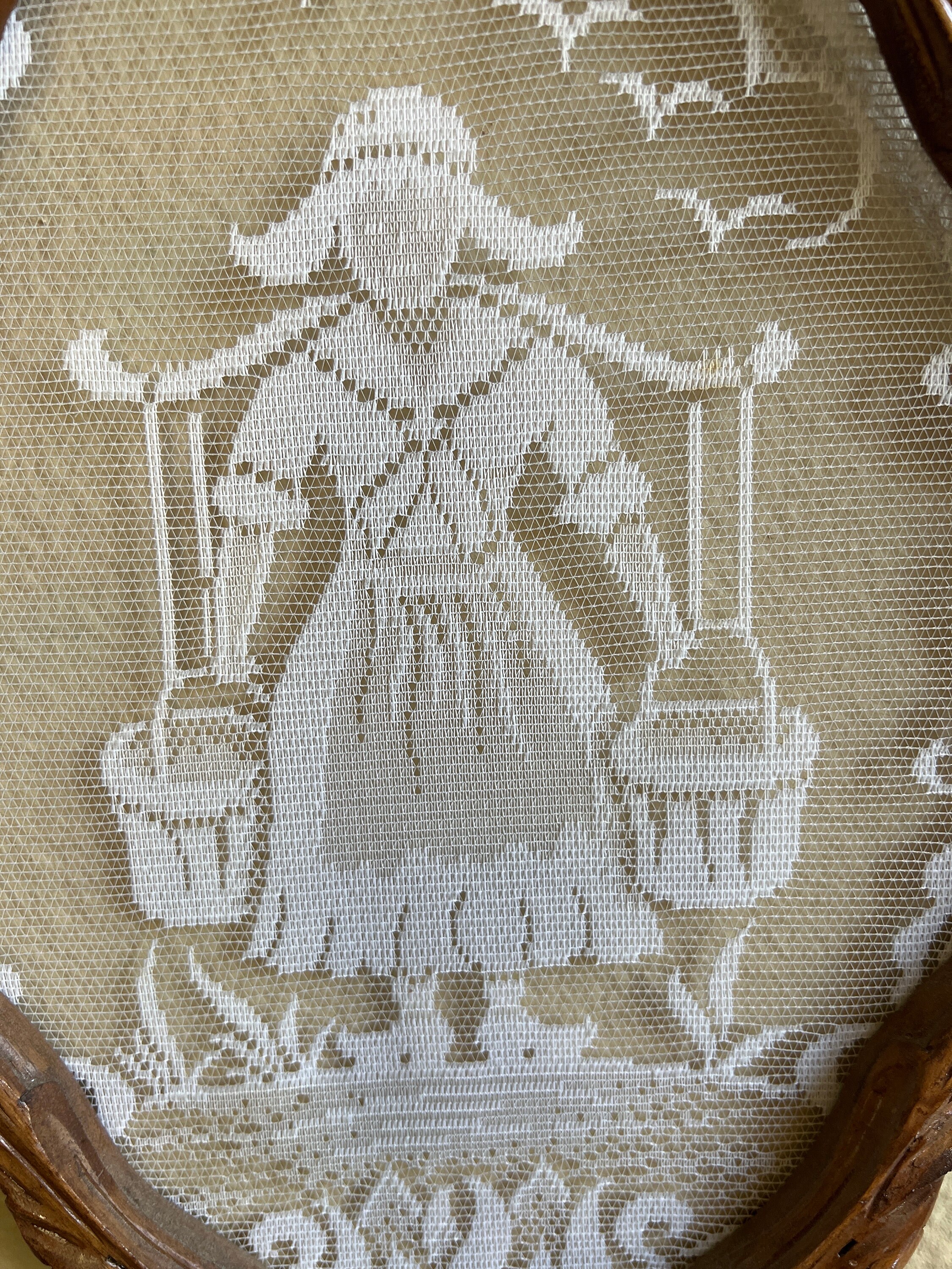 Vintage Danish Wall Hanging, Framed Danish Lace, Danish Artwork, Danish ...