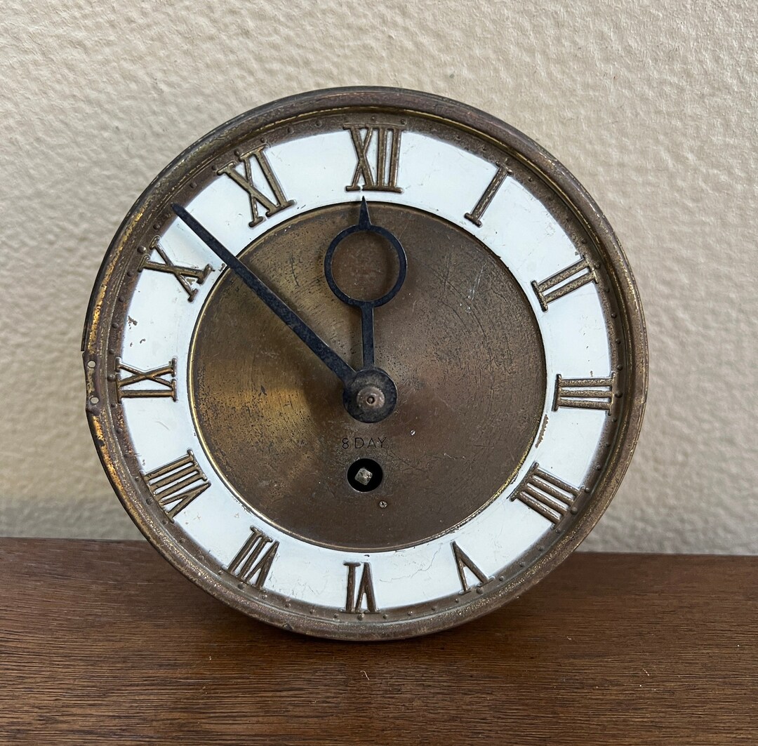 Vintage German Clock Face, Salvage Clock Face, Clock Face, Clock Parts ...