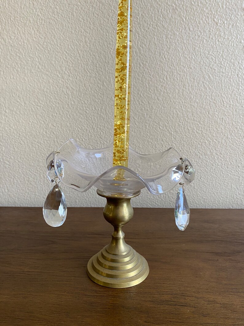 Large Glass Candle Drip Vintage Glass Lamp Light Part Light - Etsy
