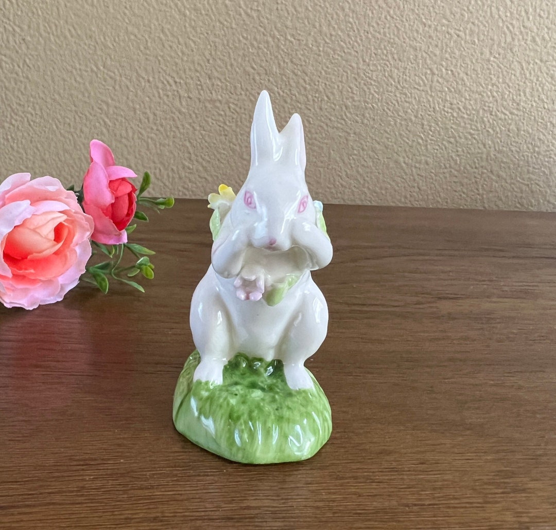 Vintage Midwest Bunny Rabbit Figurine, Rabbit Decor, Easter Decor ...