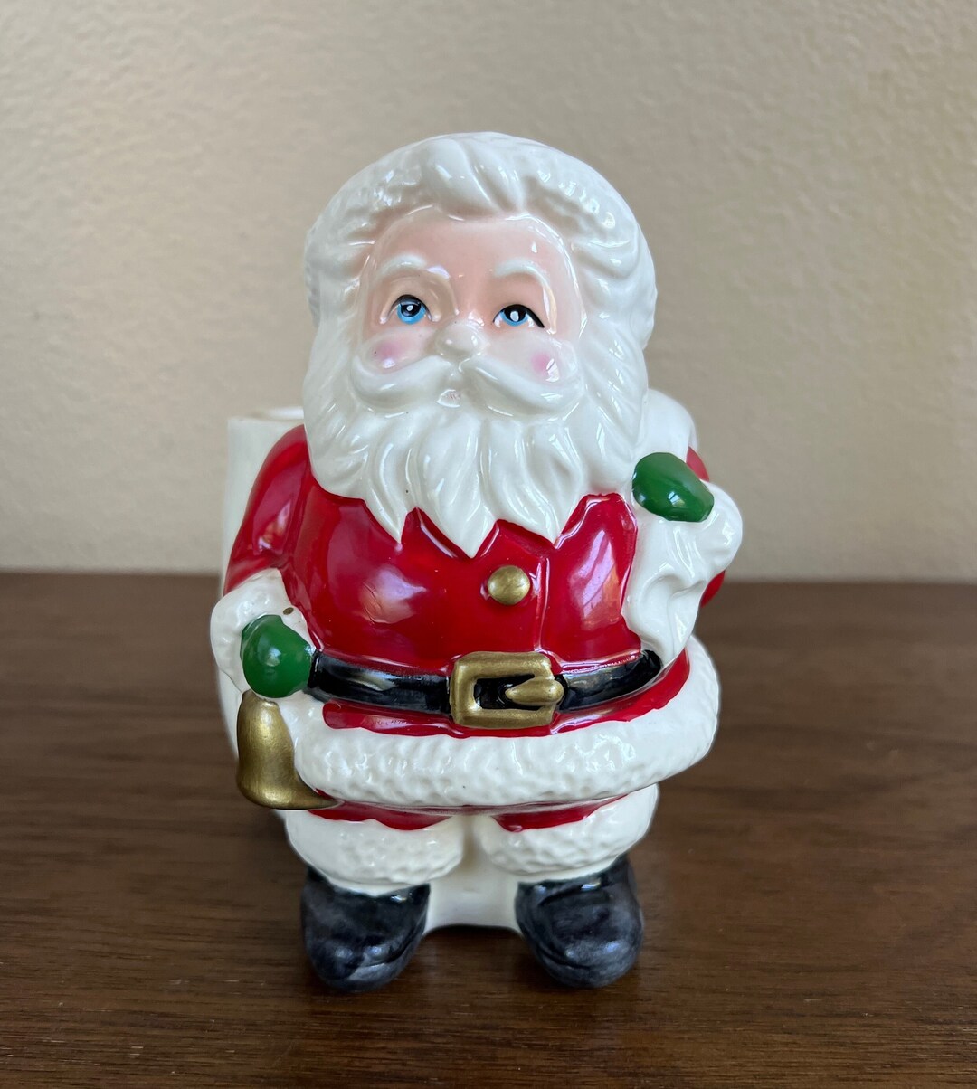 Vintage Lefton Santa Planter, Santa Planter, Lefton Santa, Vintage ...