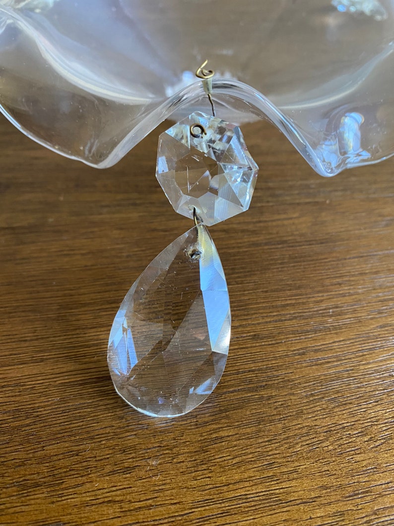 Large Glass Candle Drip Vintage Glass Lamp Light Part Light - Etsy