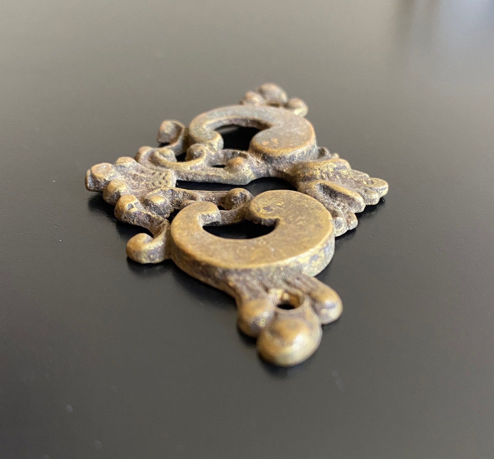 Vintage Keyhole Plate Vintage Brass Escutcheon Keyhole - Etsy