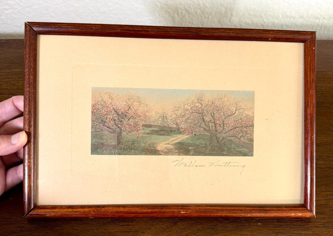 Vintage Wallace Nutting, Vintage Framed Wallace Nutting Colored ...